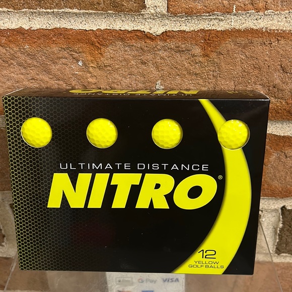 Other | Nitro Golf Ultimate Distance Golf Ball 12pack Yellow | Poshmark